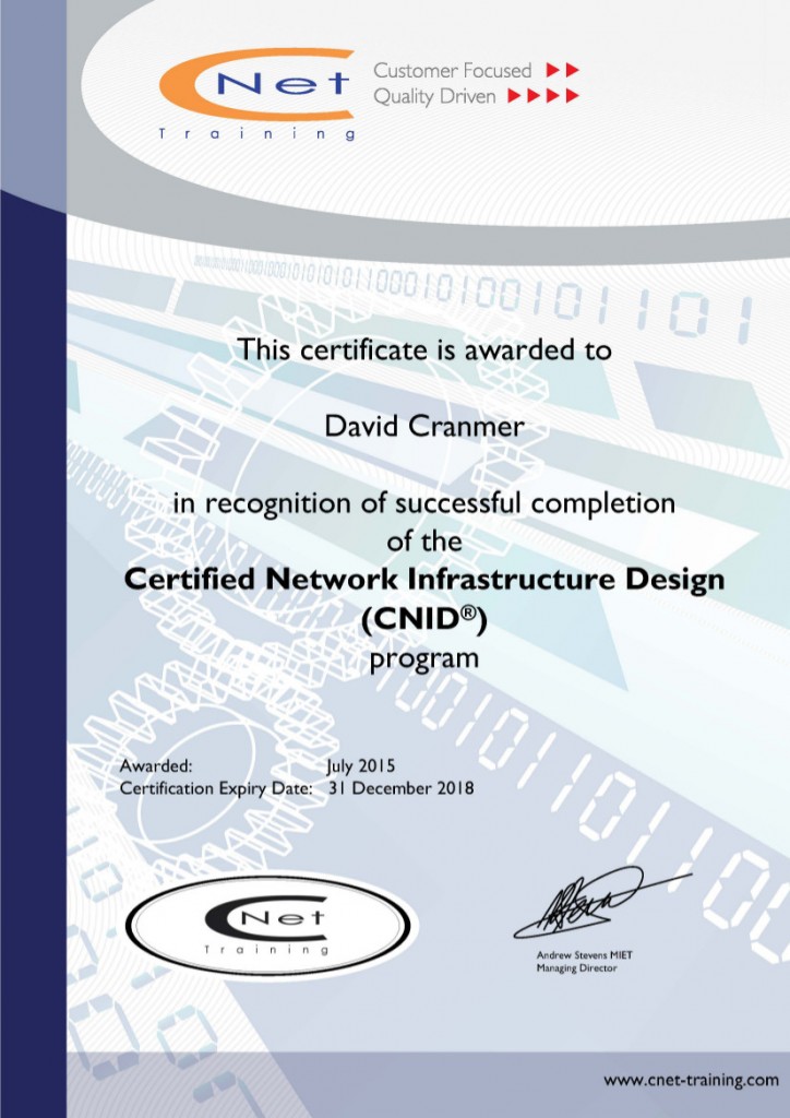 Certified Network Infrastructure Design (CNID) - Ventoux Learning ...